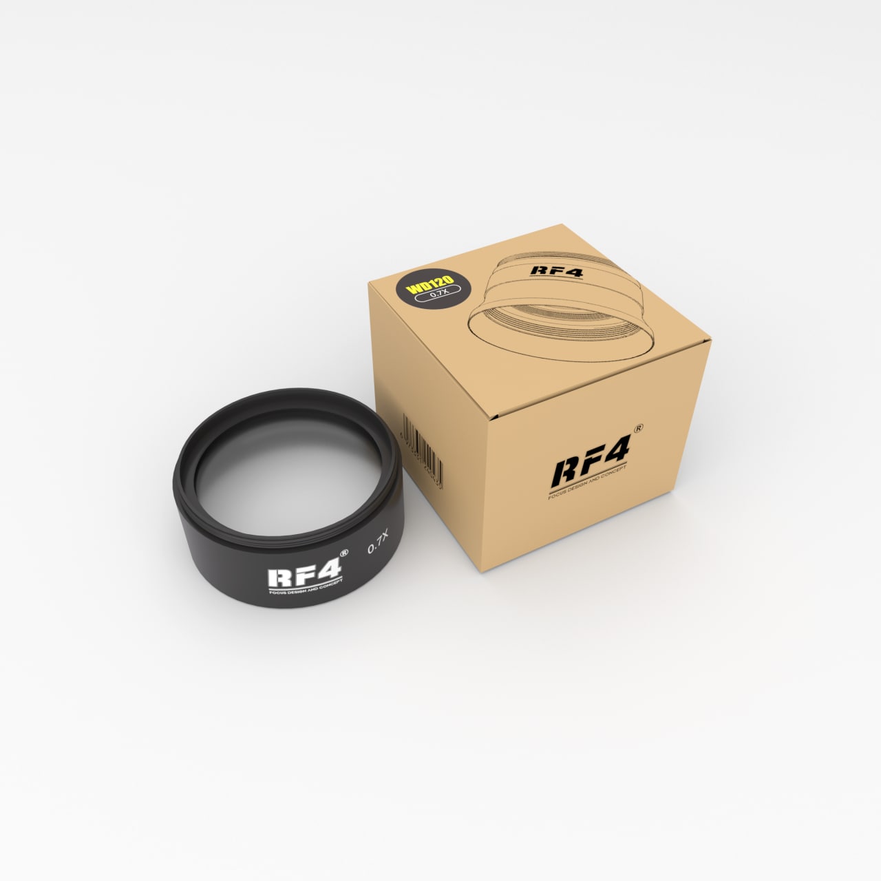 Microscope Objective 10x RF4 0.5X WD165 Microscope Auxiliary Objective ...